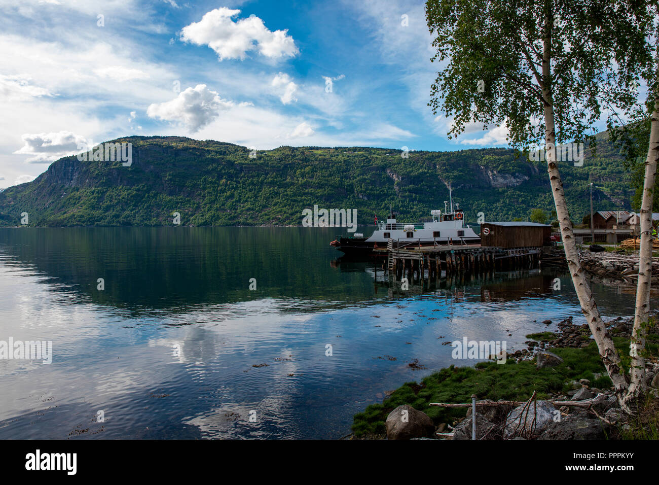 Lustrafjord boat hi-res stock photography and images - Alamy