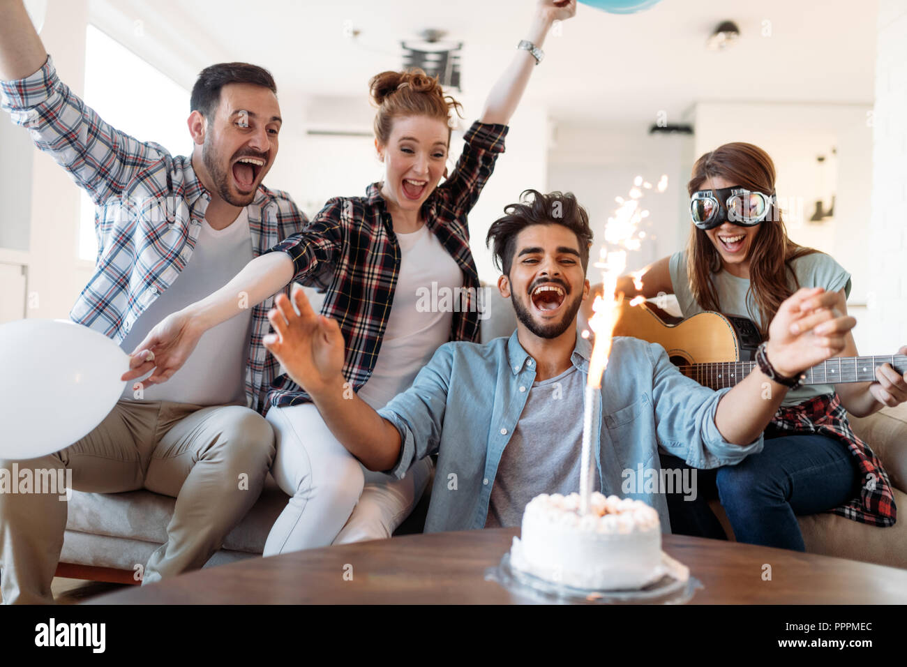 Birthday party women friends talking hi-res stock photography and ...