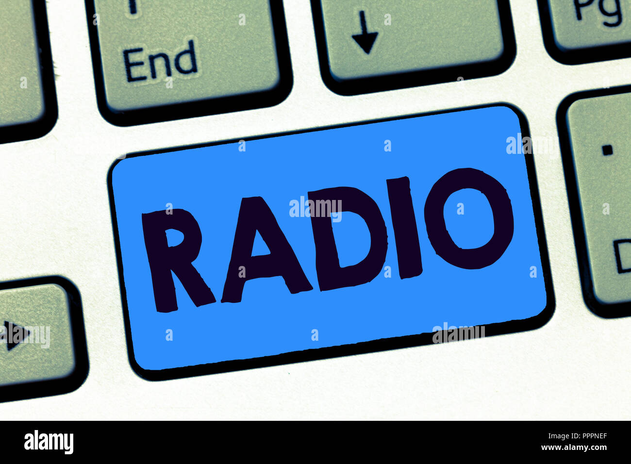 Word writing text Radio. Business concept for transmission reception ...