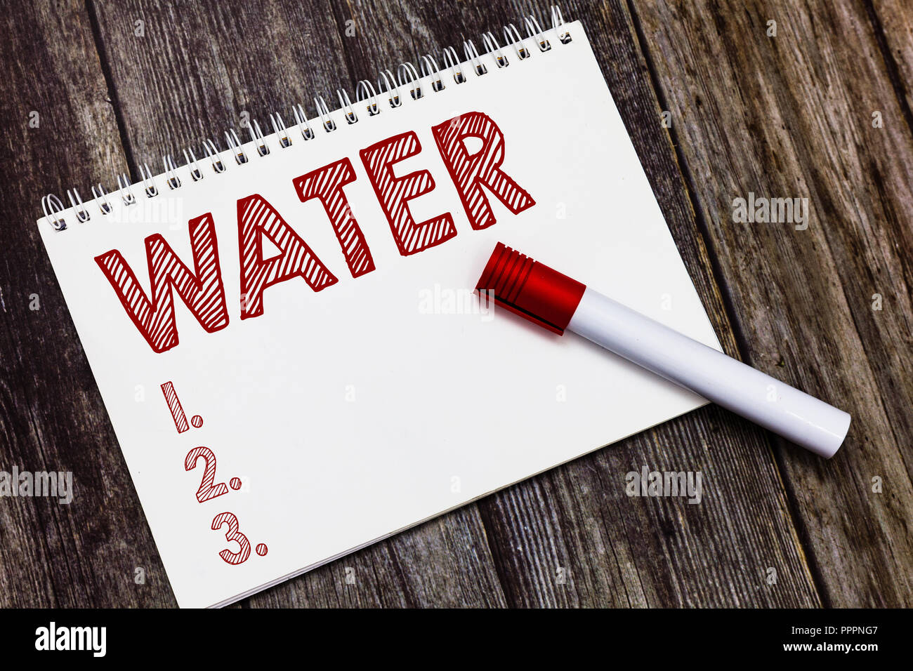 Writing note showing Water. Business photo showcasing colourless ...