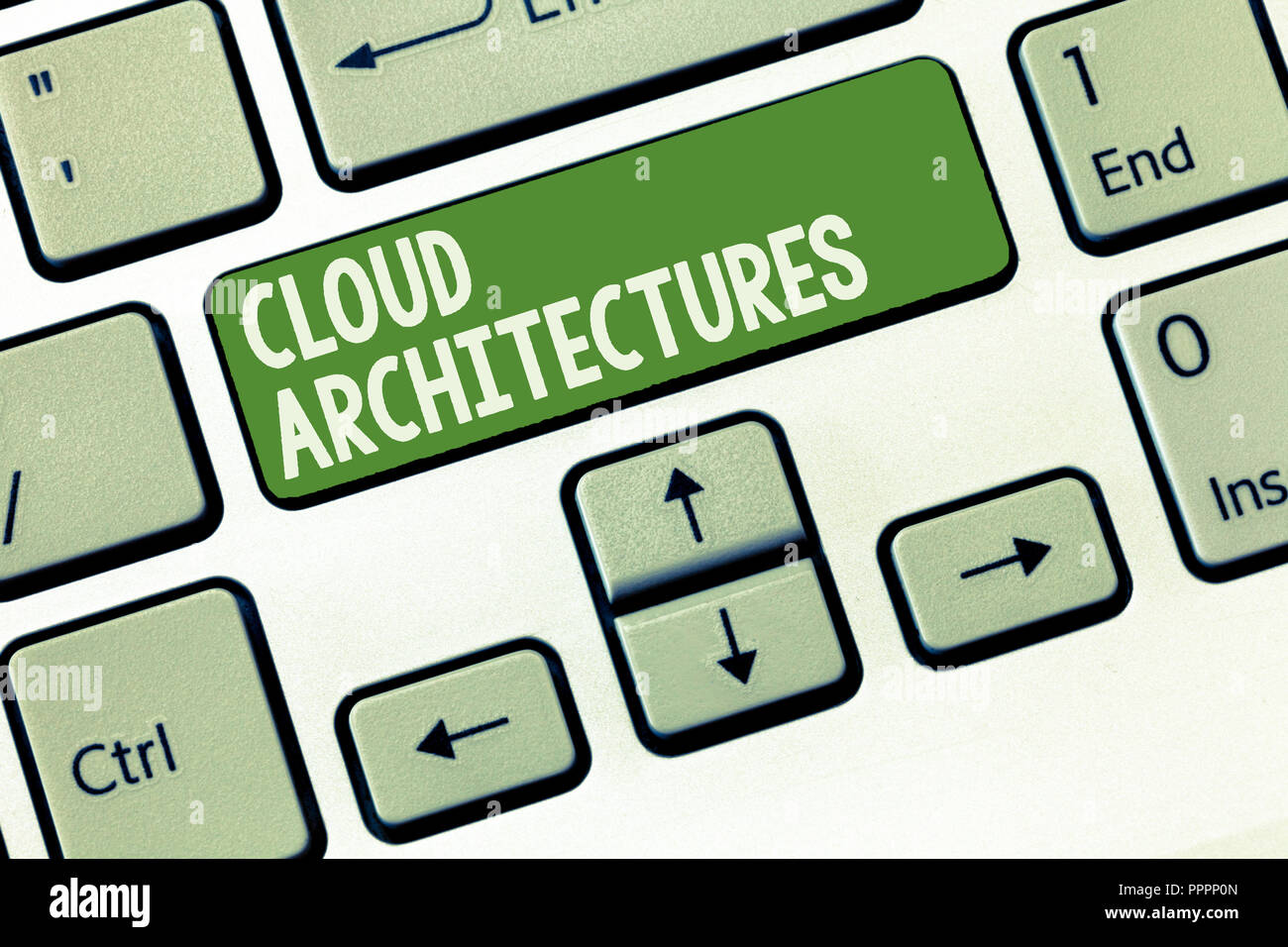 Word writing text Cloud Architectures. Business concept for Various Engineered Databases ...