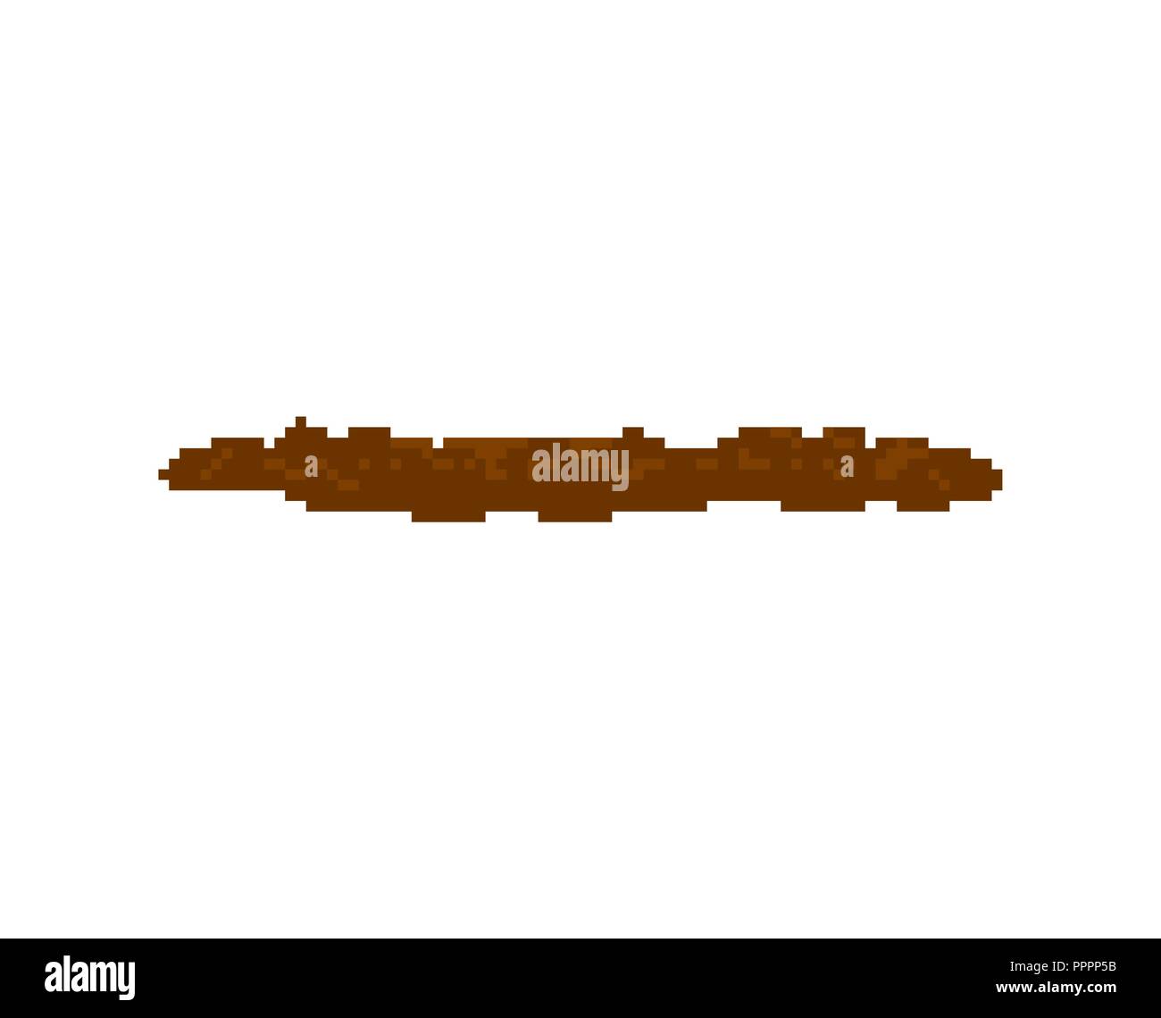 Dirt pixel art. 8 bit Dirty puddle. Vector illustration Stock Vector ...