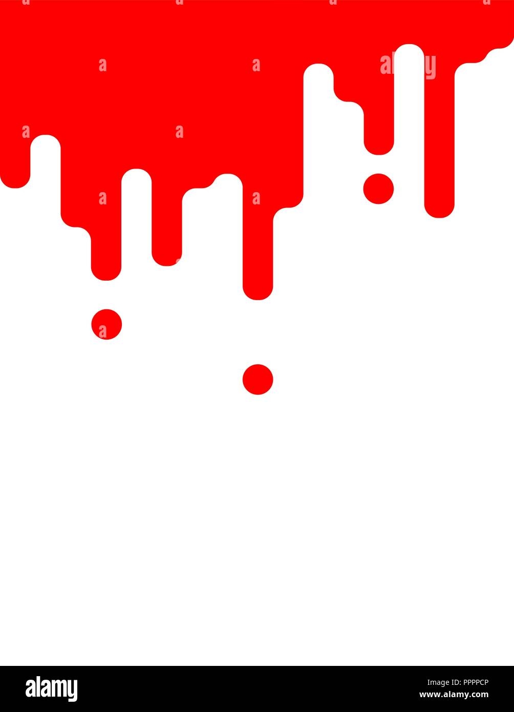 Blood leaking on white background for Halloween backdrop Stock Vector ...