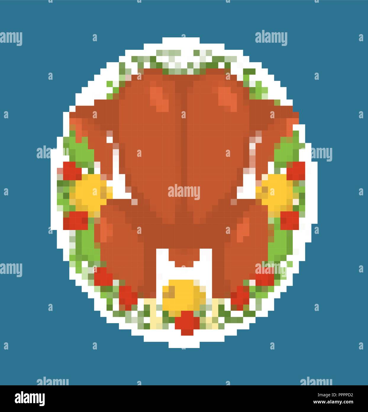 Thanksgiving pixel art hi-res stock photography and images - Alamy