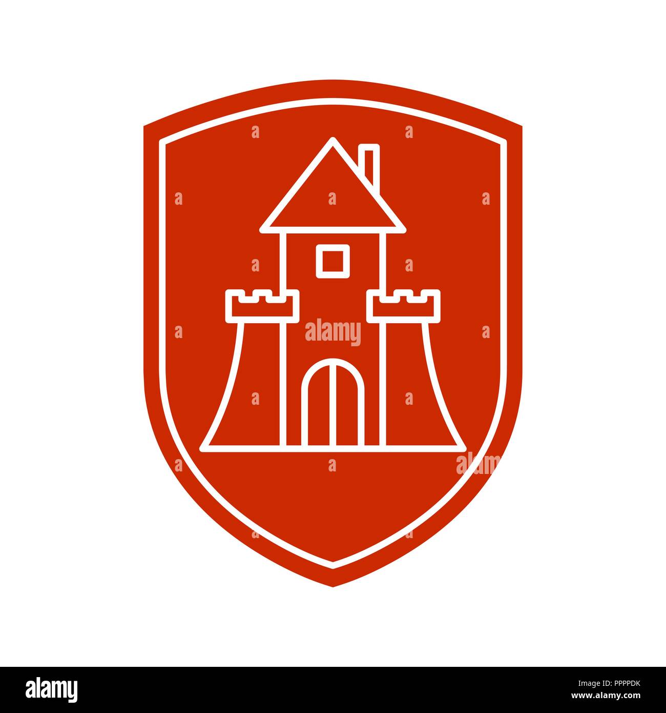 Protection house symbol. Security house sign. Emblem security agency ...