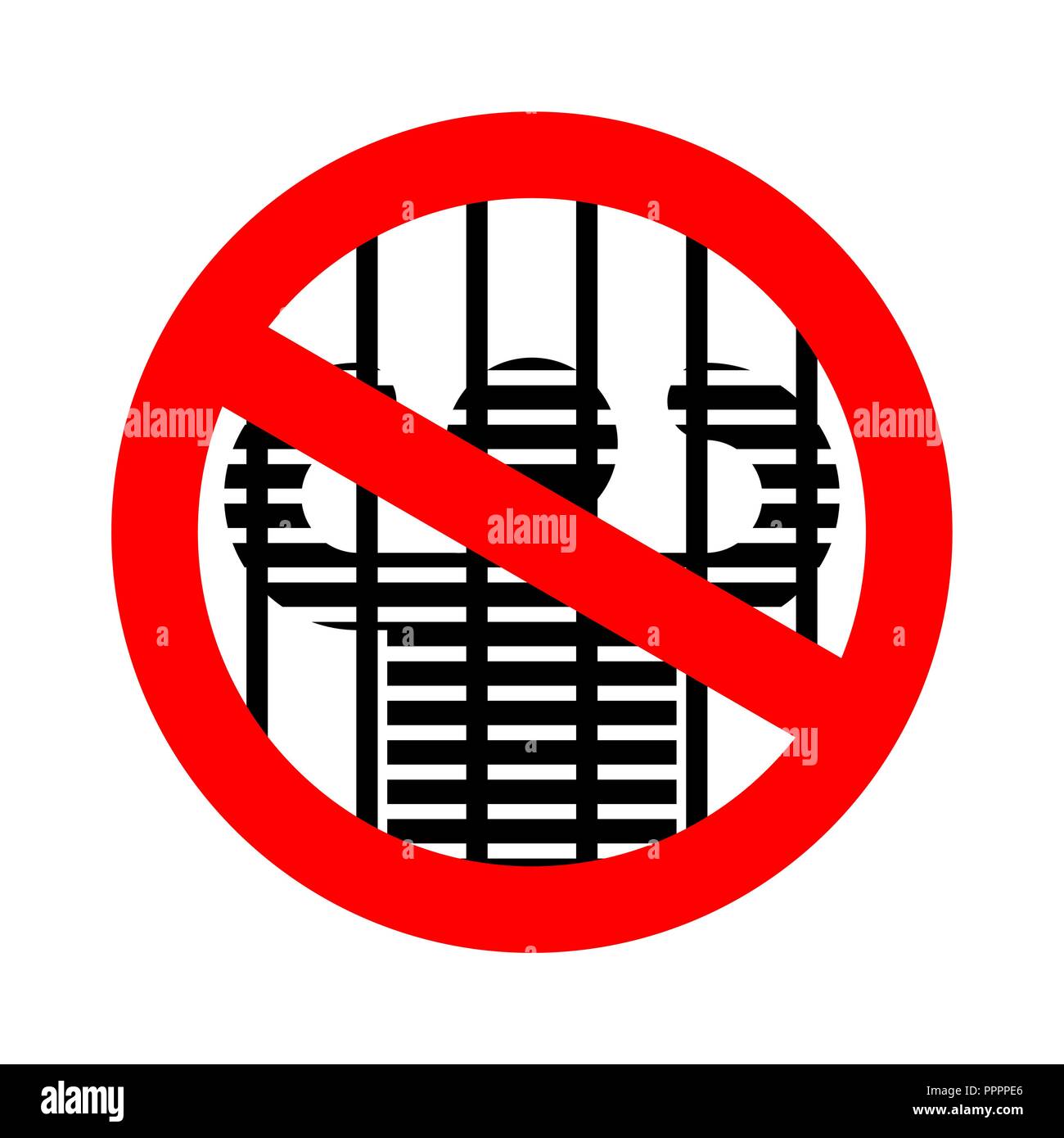 Empty prison cell Stock Vector Images - Alamy