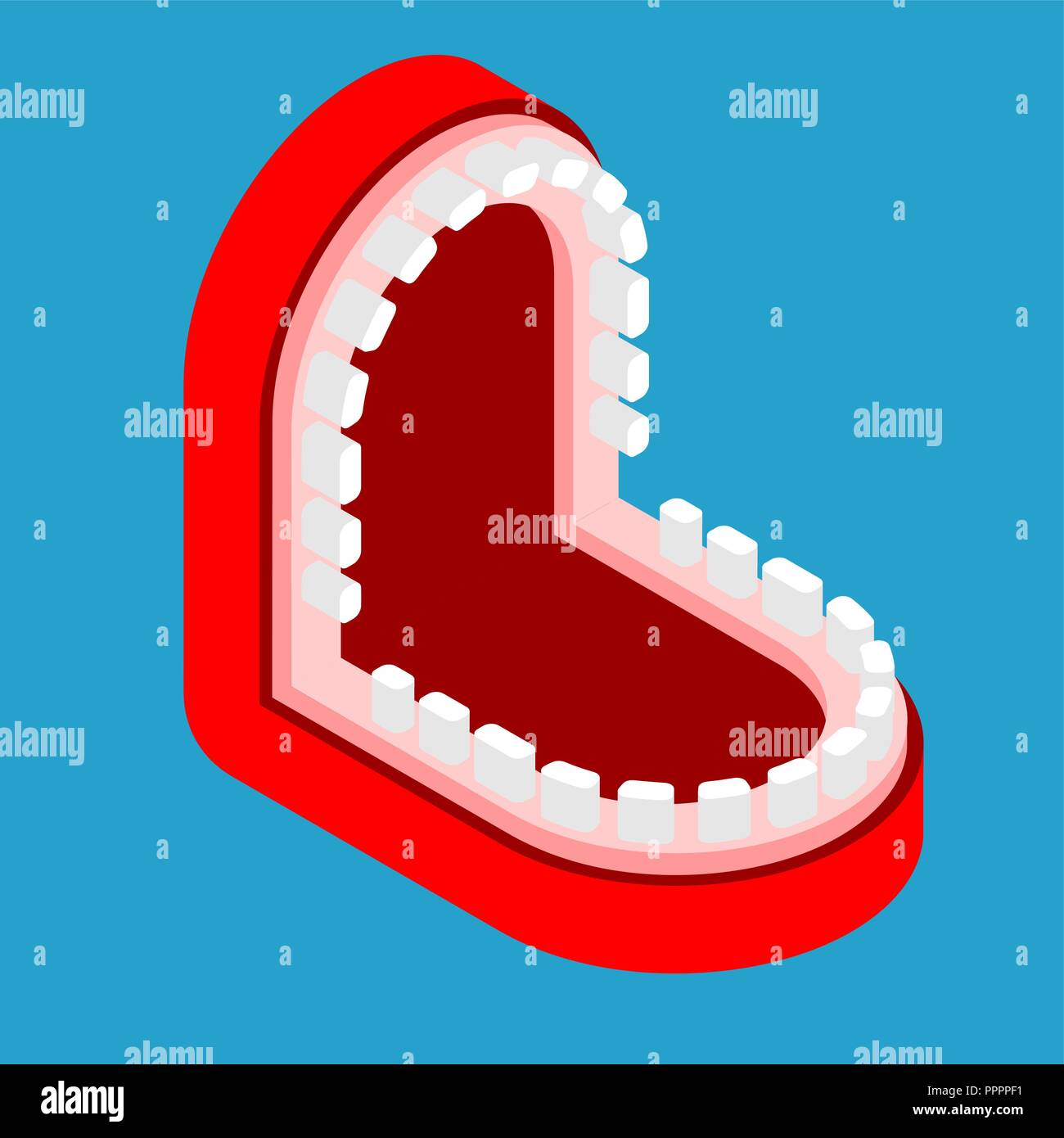 Mouth open side profile Stock Vector Images - Alamy