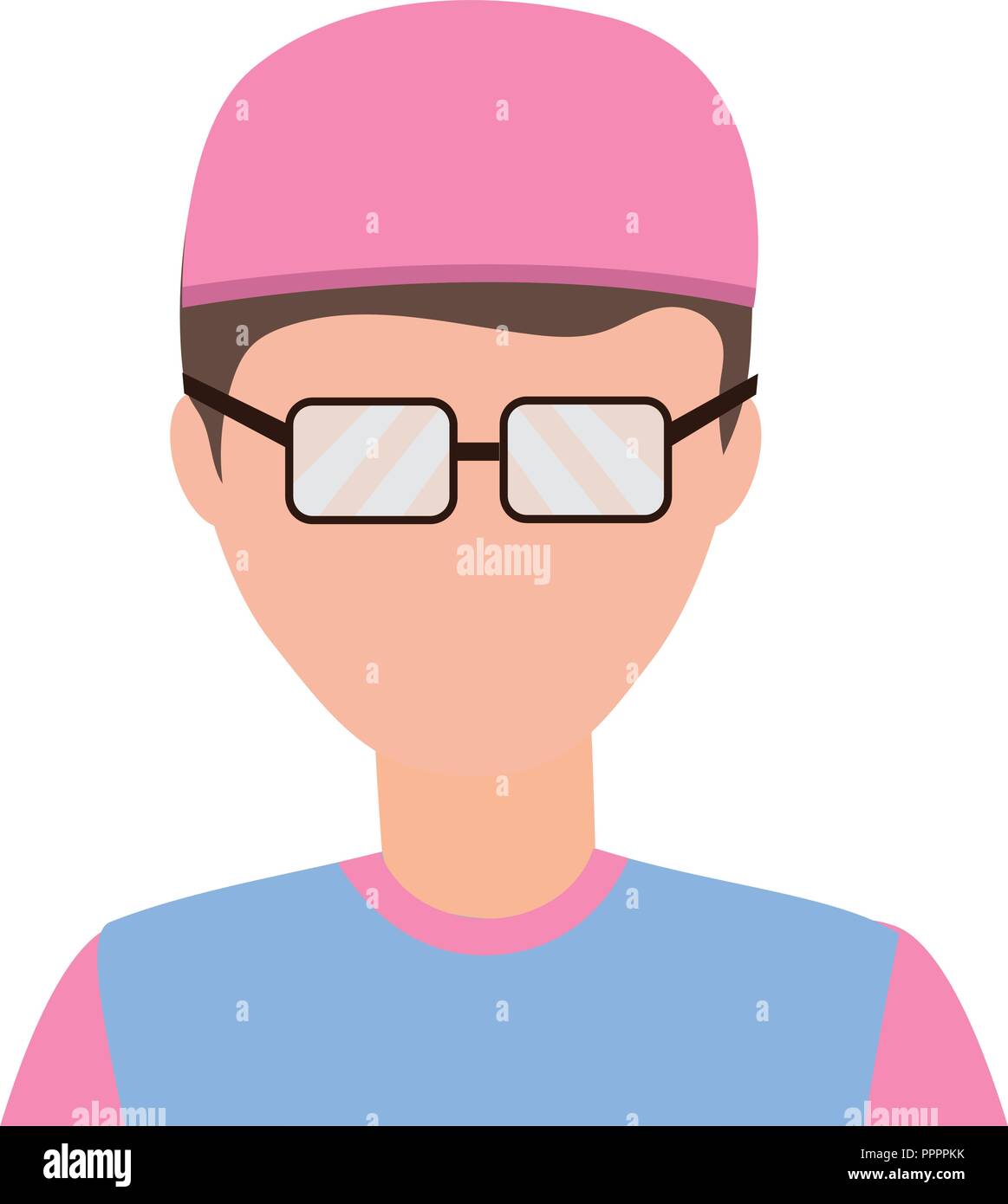 Doctor avatar with pink clothes Stock Vector Image & Art - Alamy