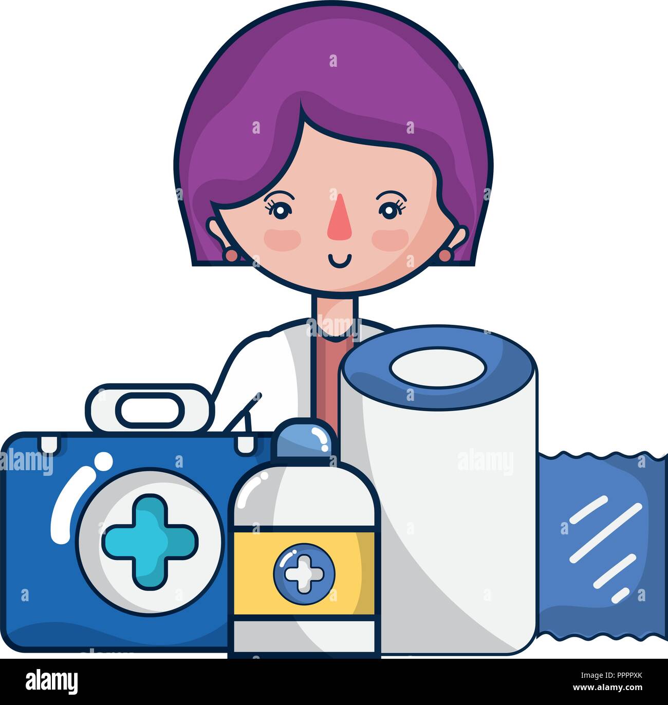 Woman doctor and medical cartoons Stock Vector Image & Art - Alamy