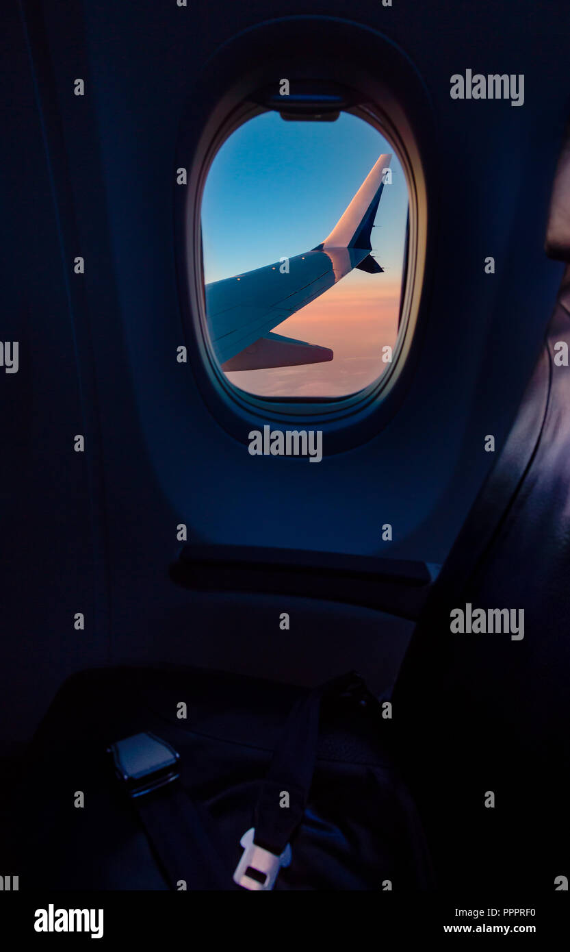 Airplane window frame hi-res stock photography and images - Alamy