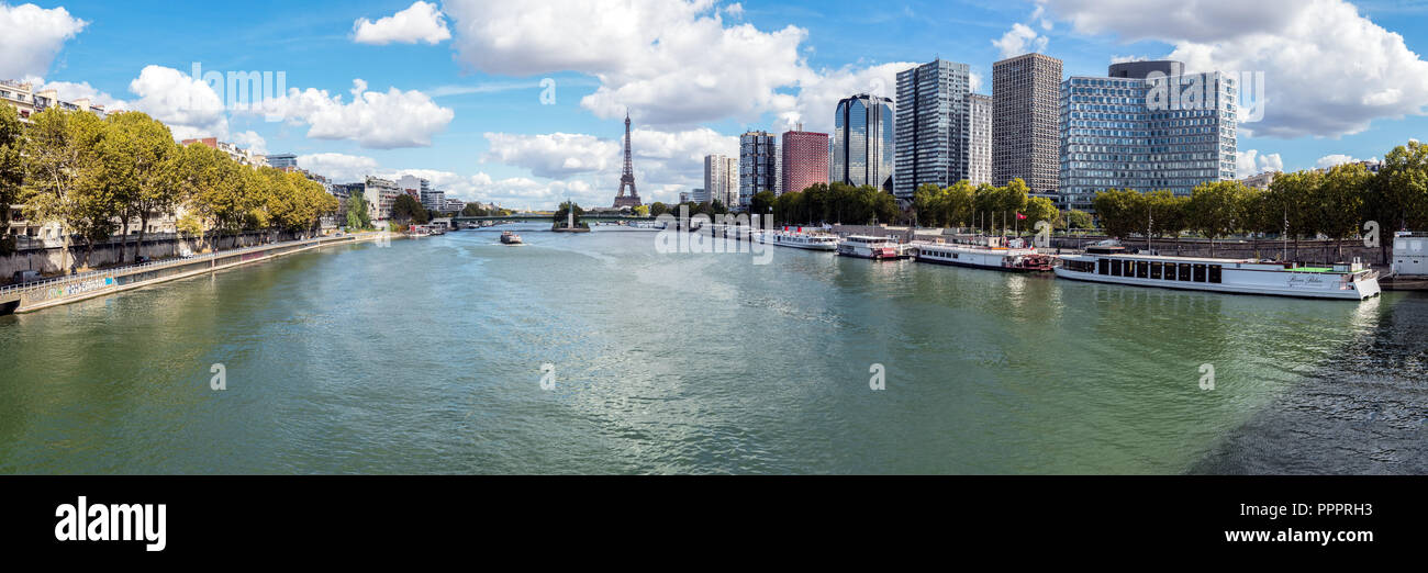 Panoramic view of Front de Seine - Paris, France Stock Photo - Alamy