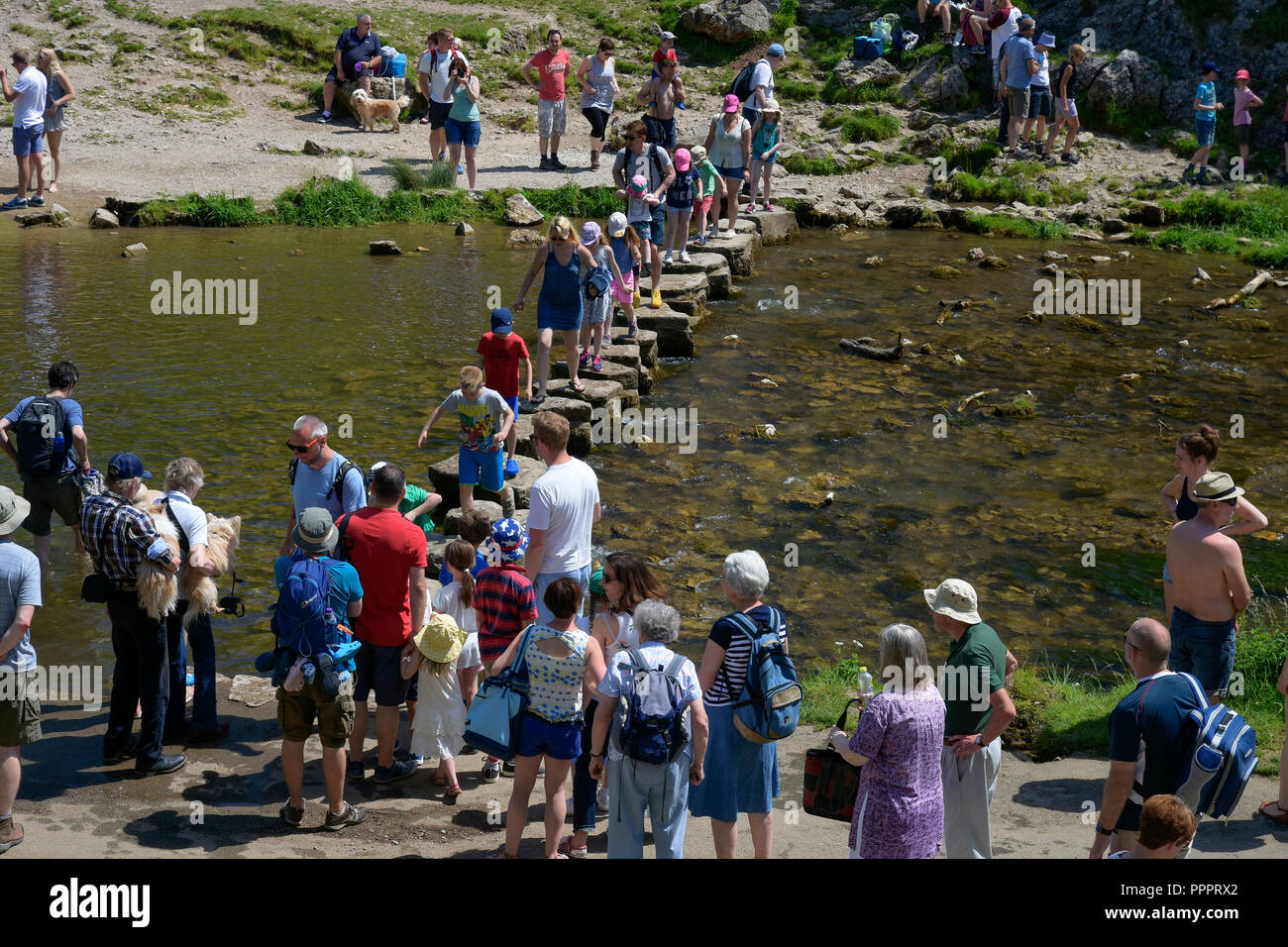 Dovedale a valley in the Peak District of England Stock Photo - Alamy