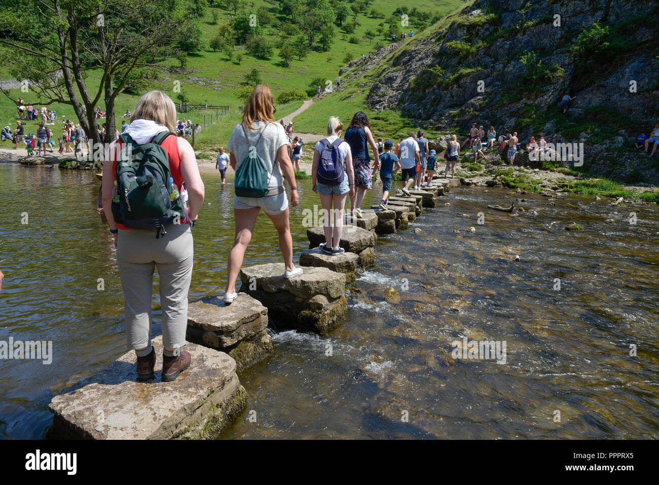 Dovedale a valley in the Peak District of England Stock Photo - Alamy