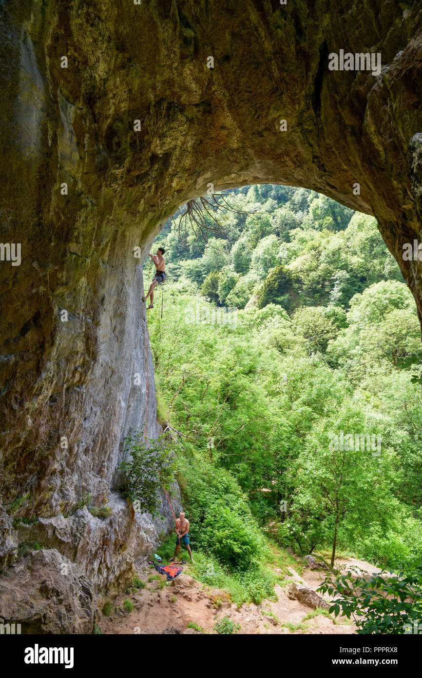 Dovedale valley in the Peak District of England Stock Photo - Alamy