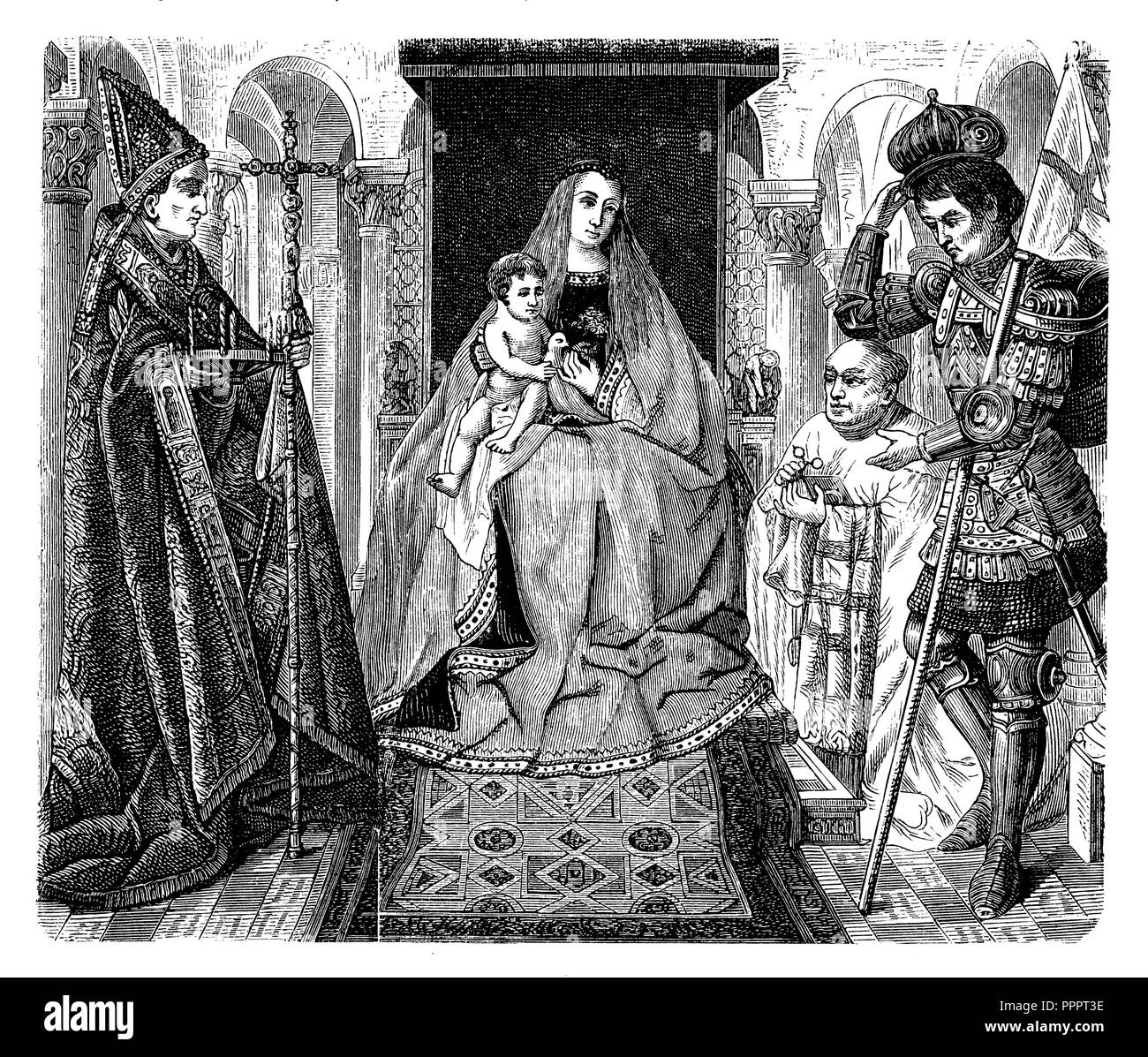 From the altar of Canon van der Pael in Bruges, van der Pael 1887 Stock ...
