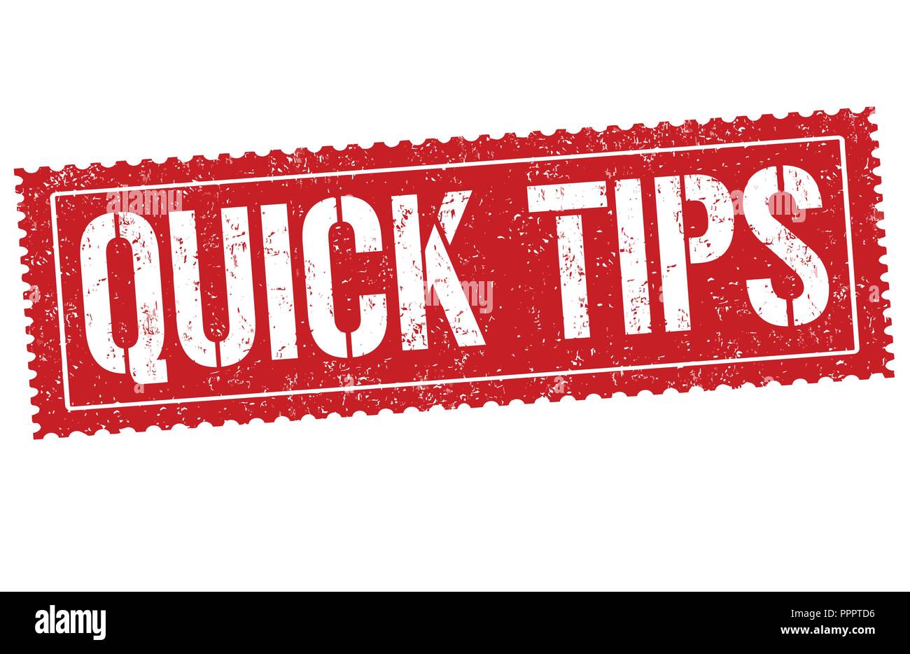 Quick tips sign or stamp on white background, vector illustration Stock ...