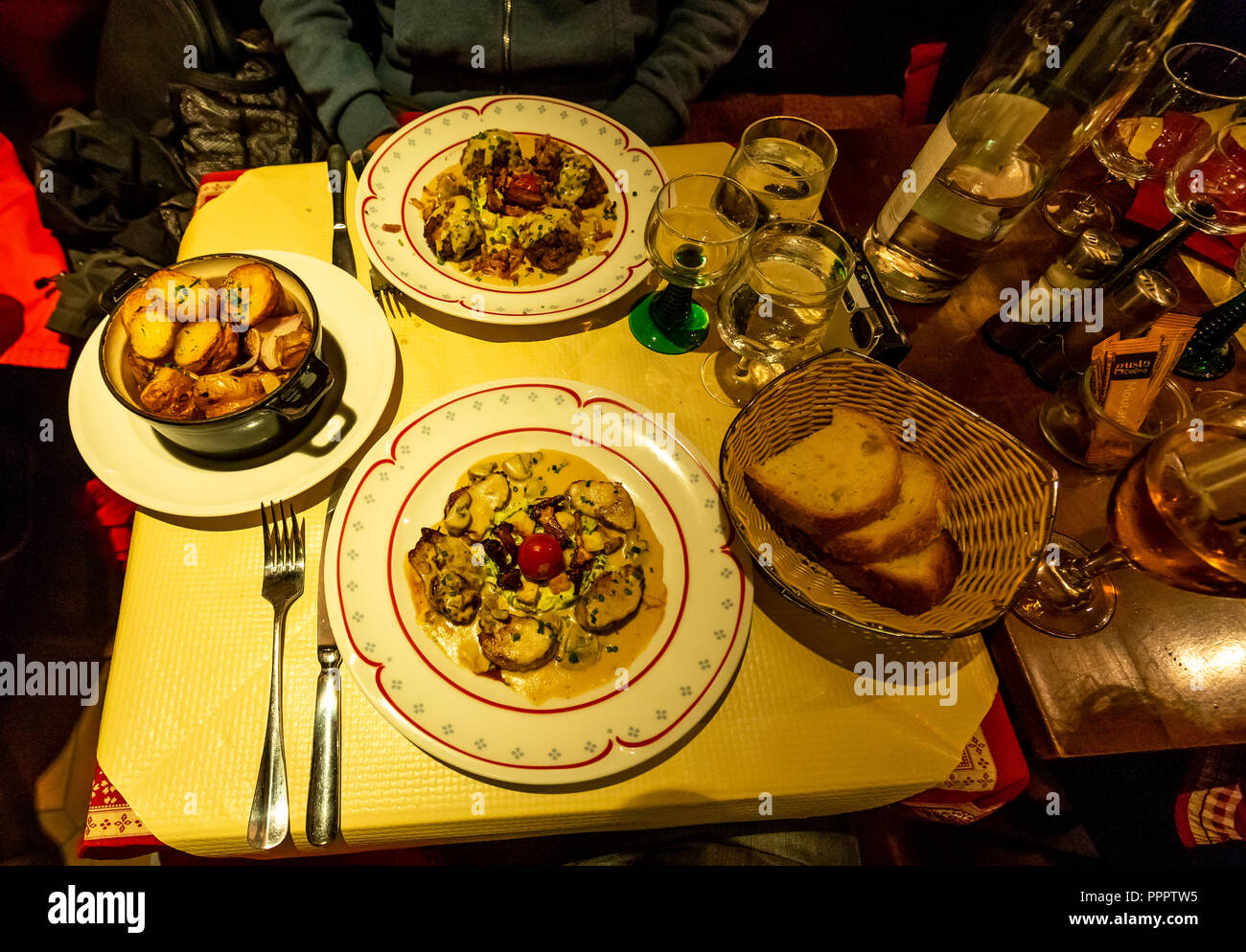 Le Pfifferbriader, German style restaurant, Strasbourg, France Stock ...
