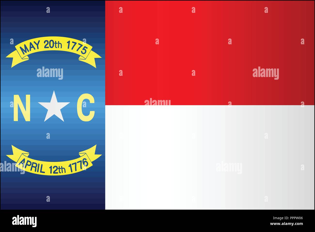 Grunge flag of North Carolina - illustration, The flag of the state of ...