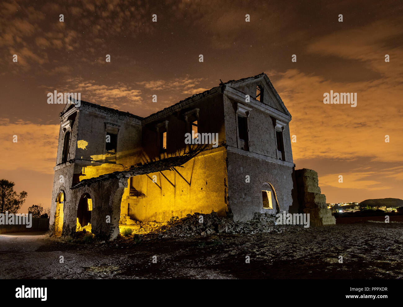 Abandoned Factory Night