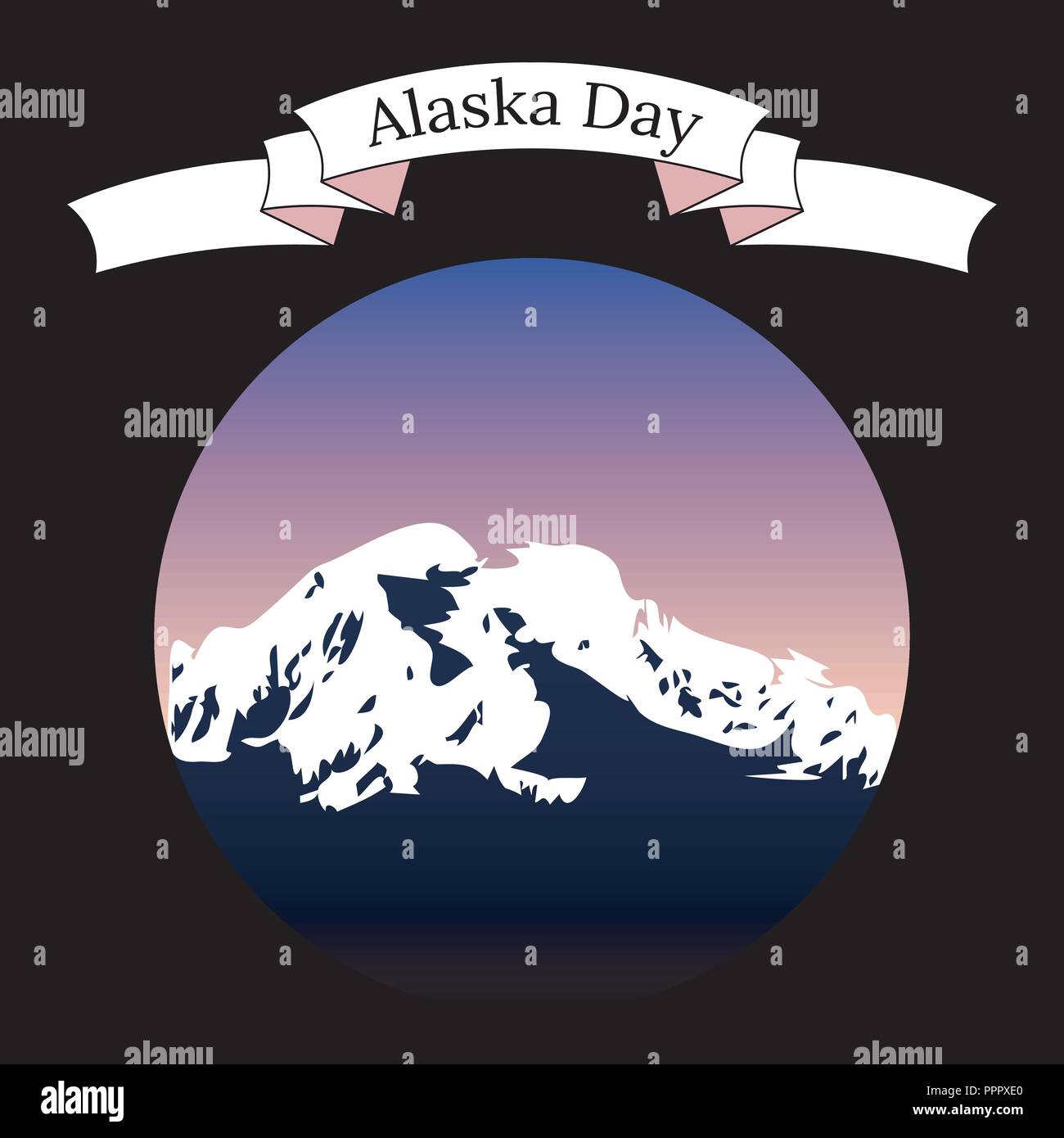 Alaska adventure sky Stock Vector Images - Alamy