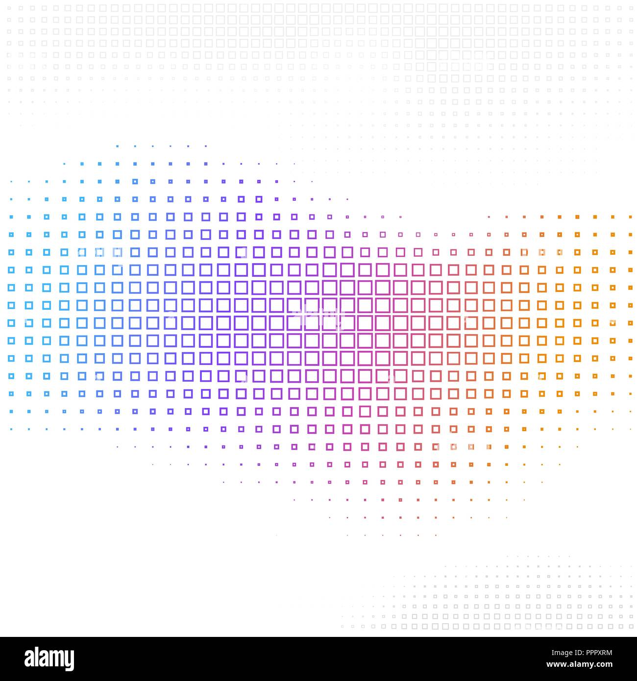 Vector Abstract background with halftone square shapes Stock Vector ...