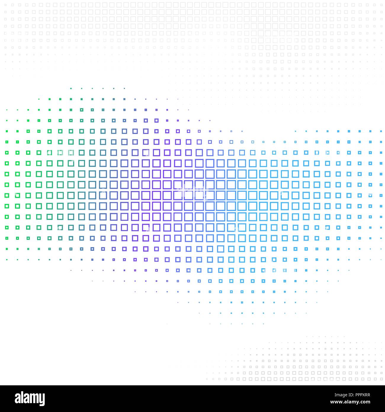 Vector Abstract background with halftone square shapes Stock Vector ...
