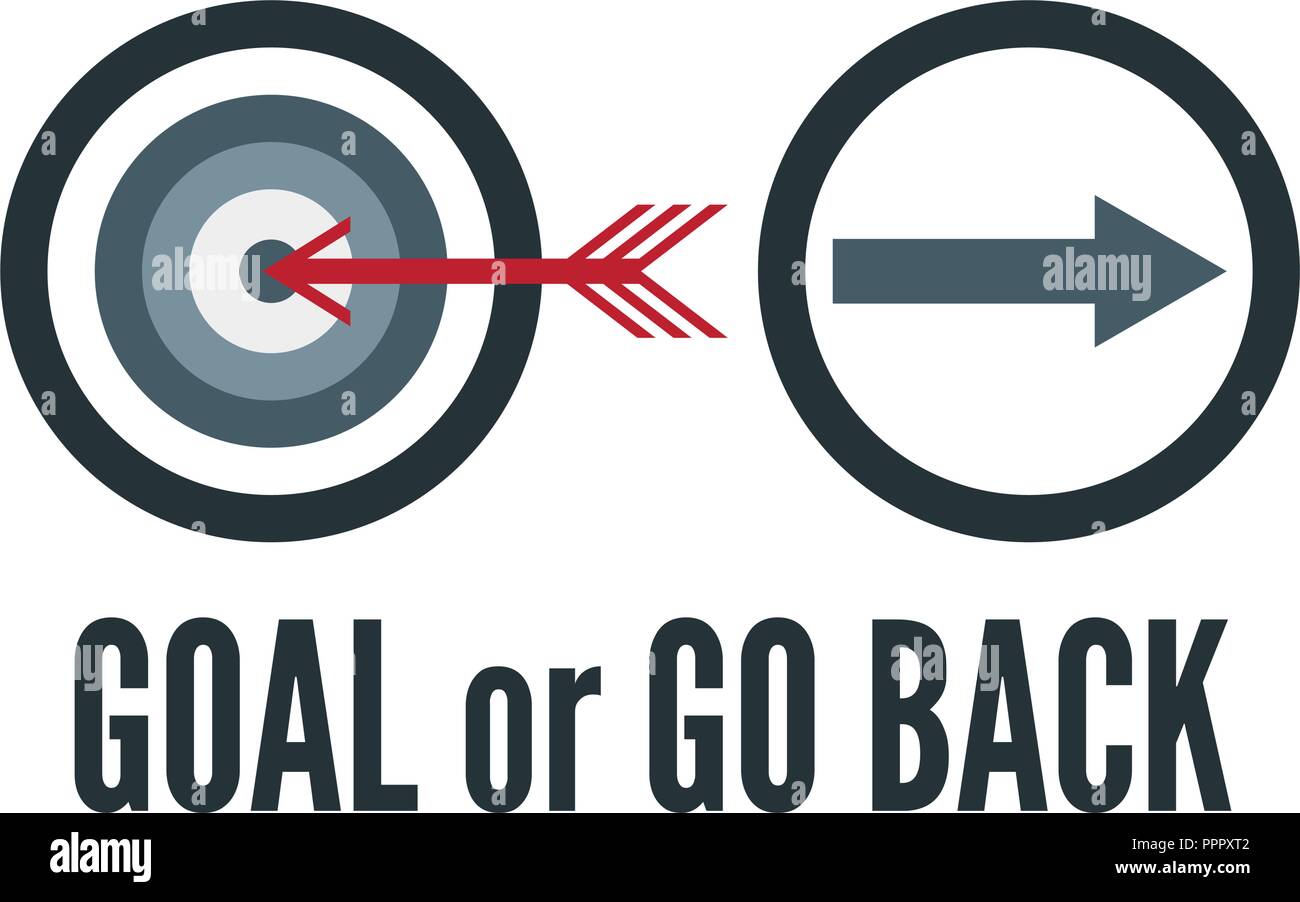 Slogan design in Goal and Go back concept for advertisement, T shirt ...
