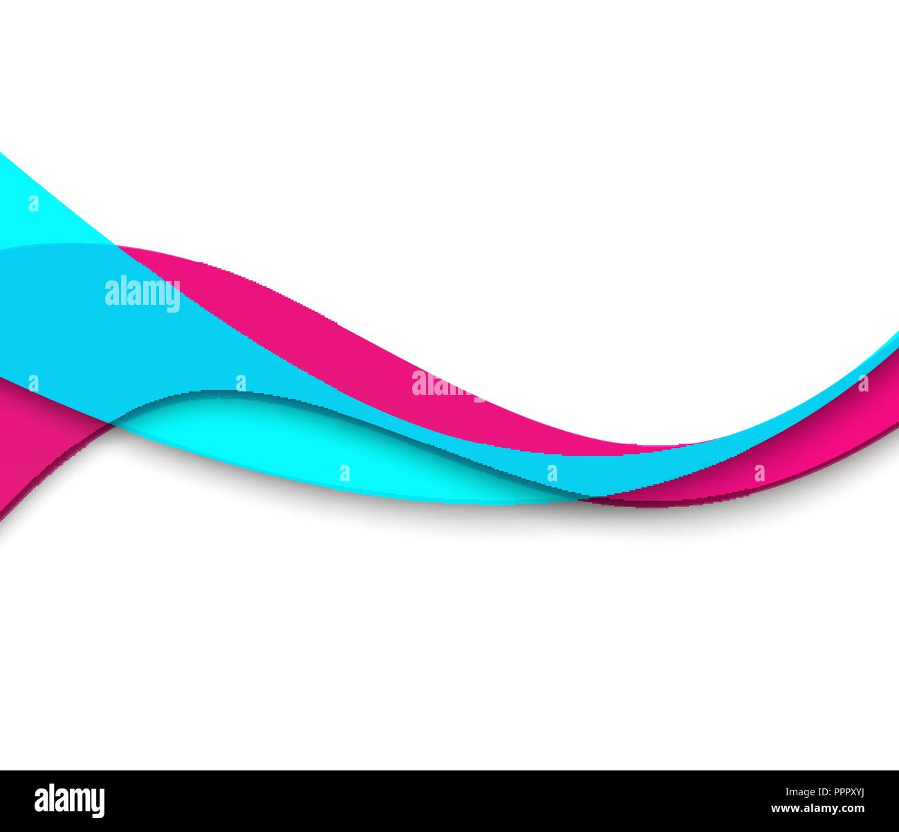 Abstract smooth color wave vector. Curve flow motion illustration Stock ...