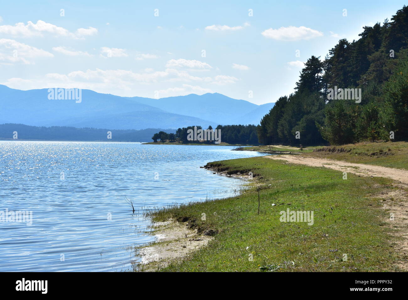 Landscape of the area around Batak Lake, Bulgaria Stock Photo - Alamy
