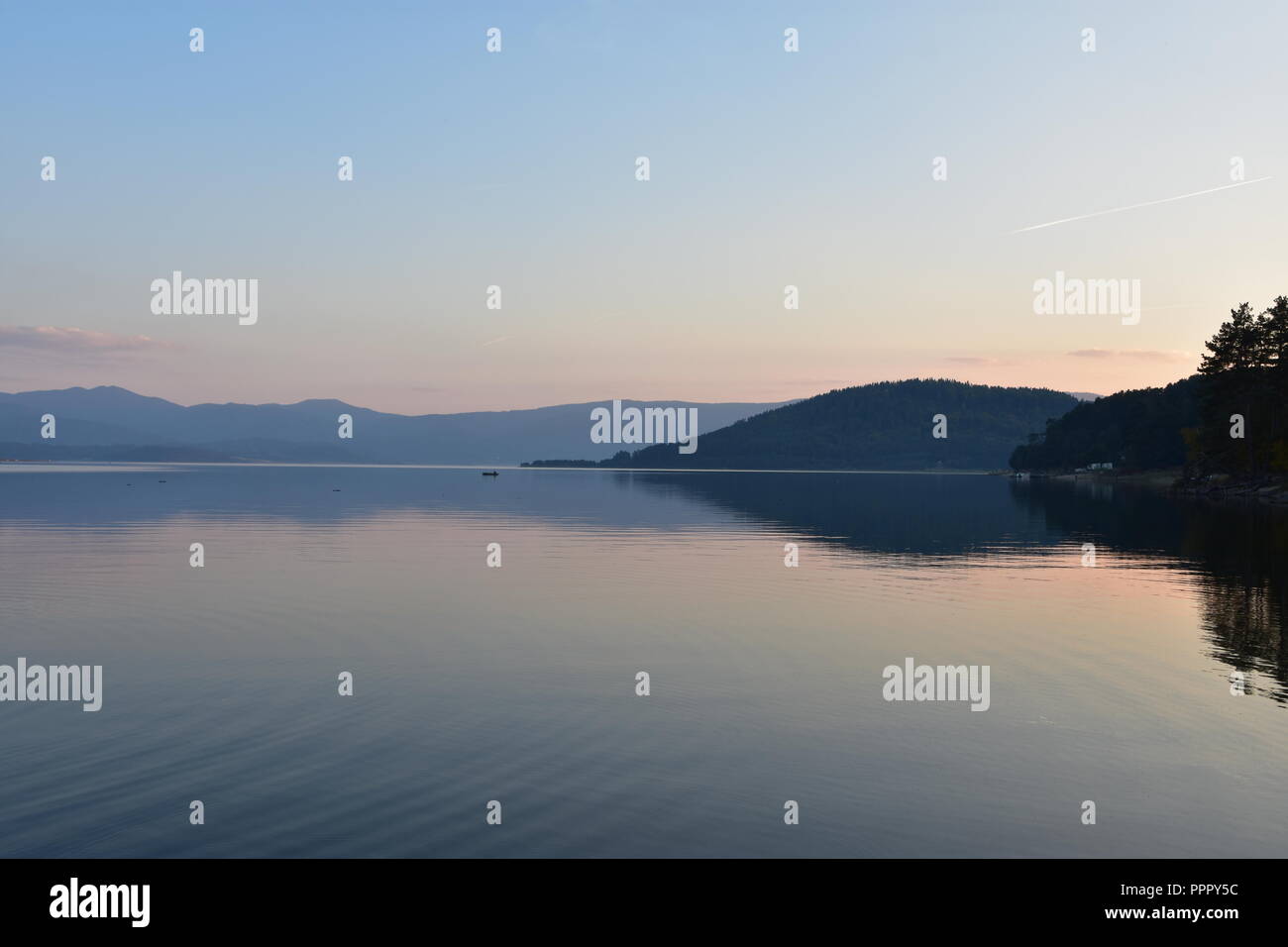 Landscape of the area around Batak Lake, Bulgaria Stock Photo - Alamy