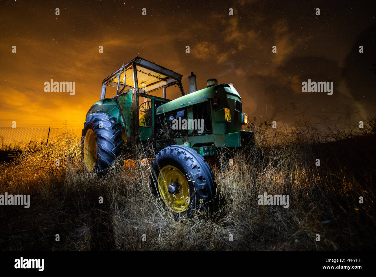Illuminated tractor hi-res stock photography and images - Alamy