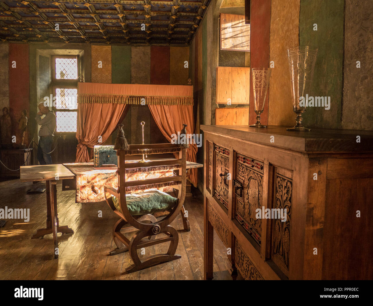 Issogne castle interior hi-res stock photography and images - Alamy