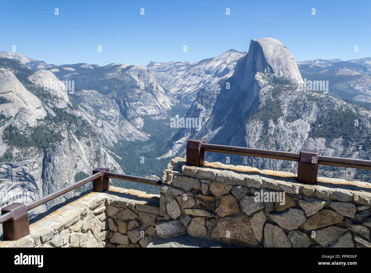 Glacier Point at Yosemite National Park offers breathtaking views of ...
