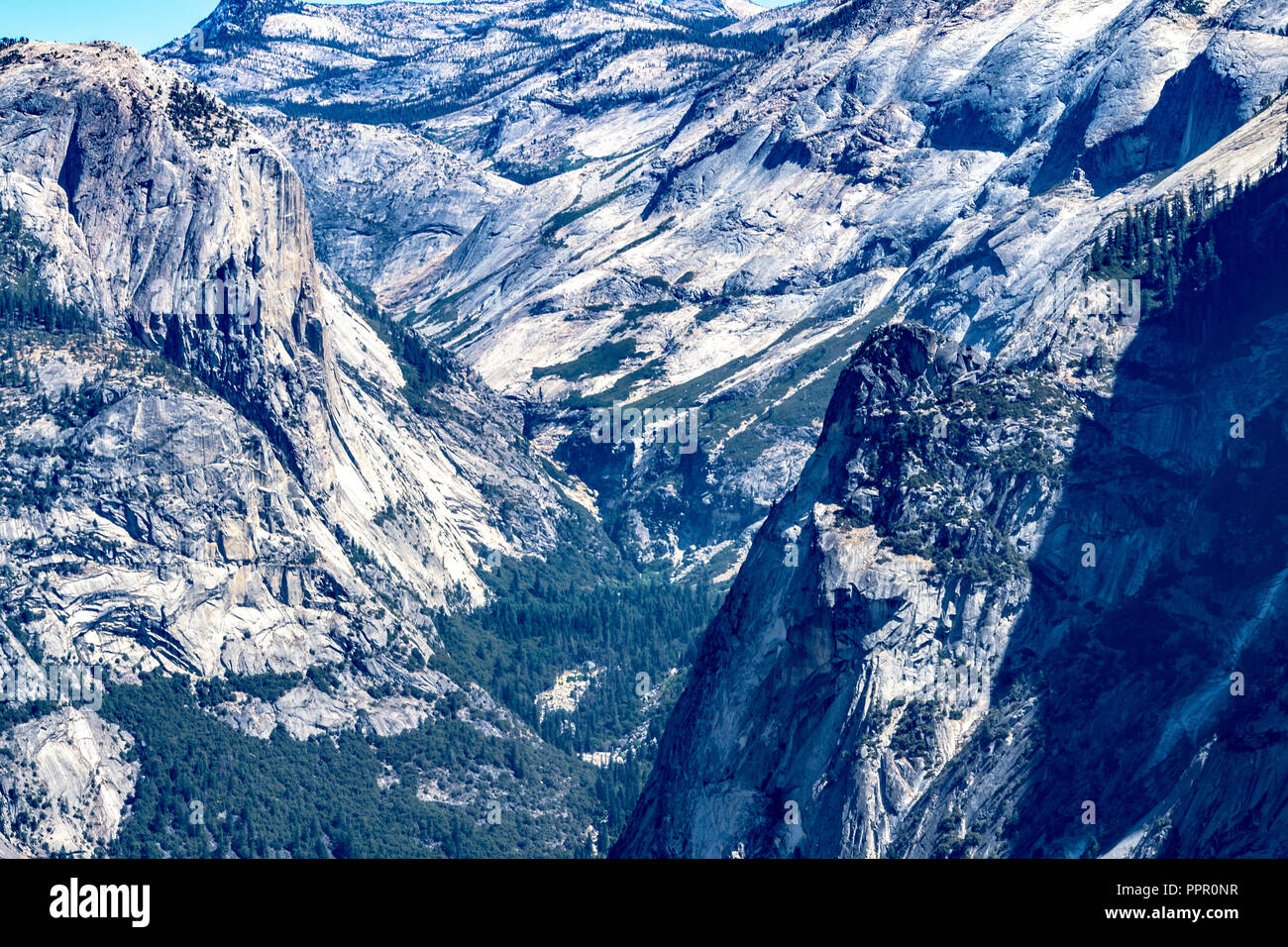 Glacier Point at Yosemite National Park offers breathtaking views of ...