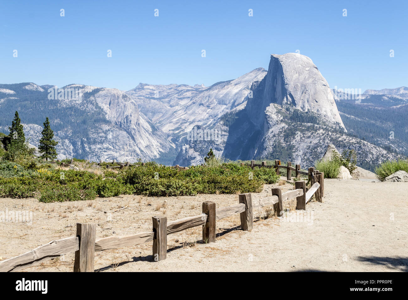 Glacier Point at Yosemite National Park offers breathtaking views of ...