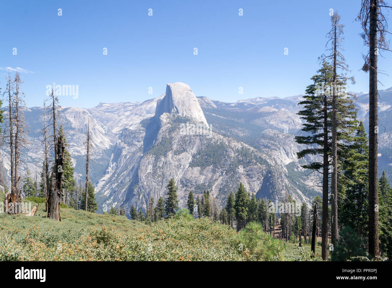 Glacier Point at Yosemite National Park offers breathtaking views of ...