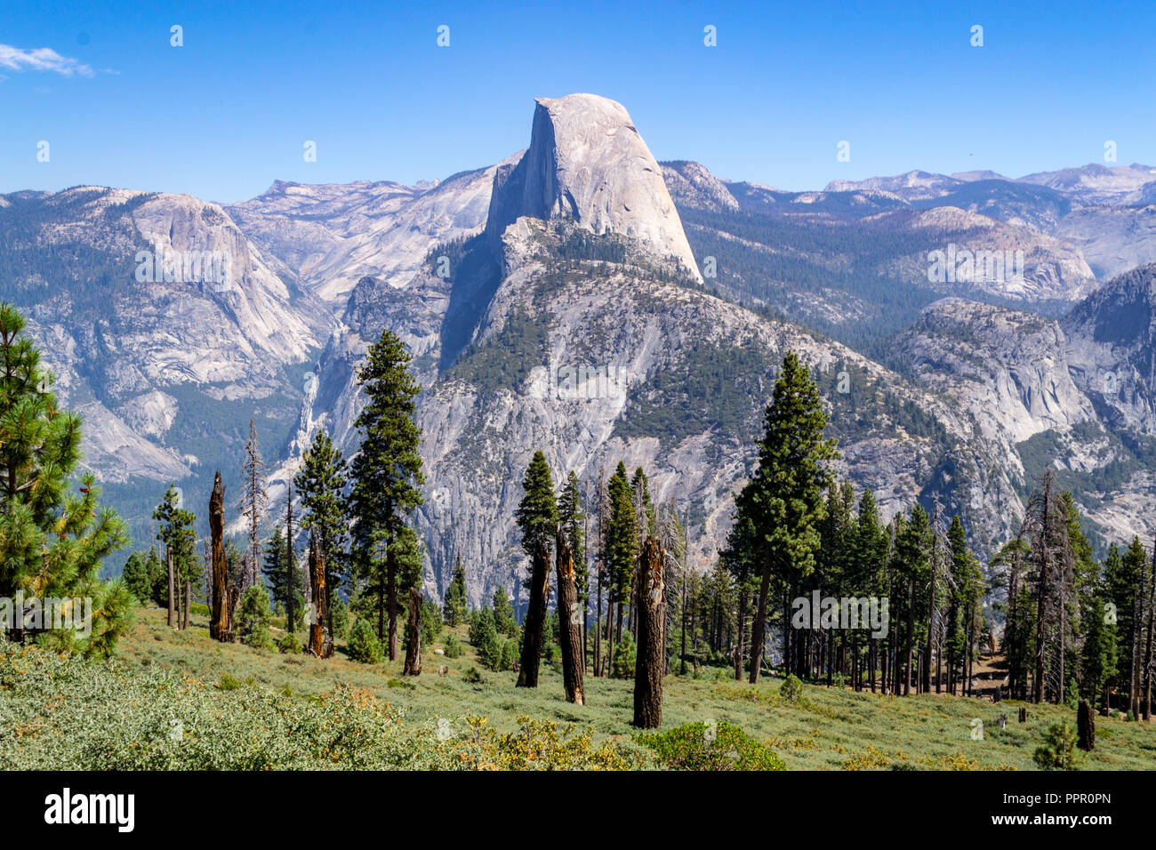 Glacier Point at Yosemite National Park offers breathtaking views of ...