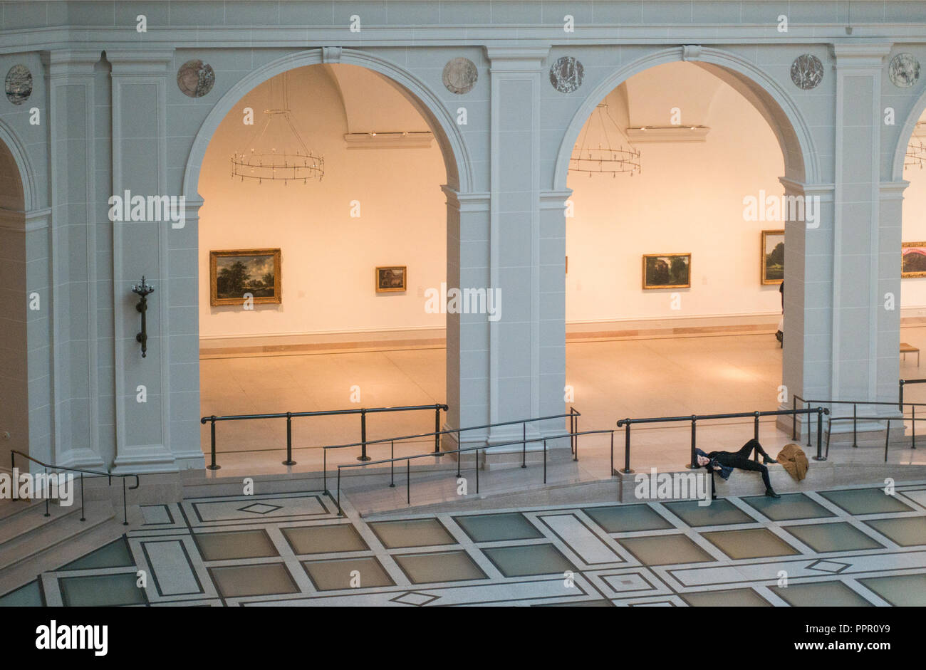 event space in the Brooklyn Museum of Art NYC Stock Photo - Alamy