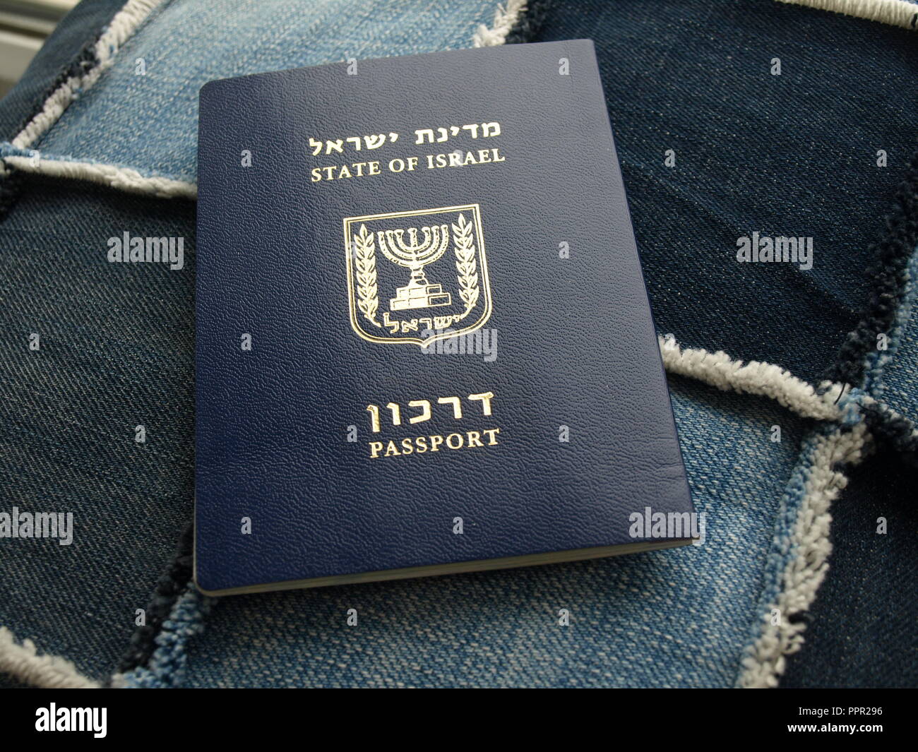Passport of israel citizen. Israeli blue passport - Darkon on denim ...