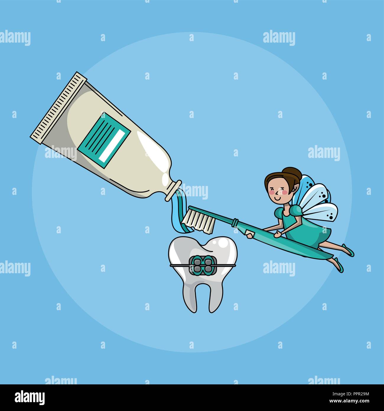 Tooth fairy and dental care Stock Vector Image & Art - Alamy