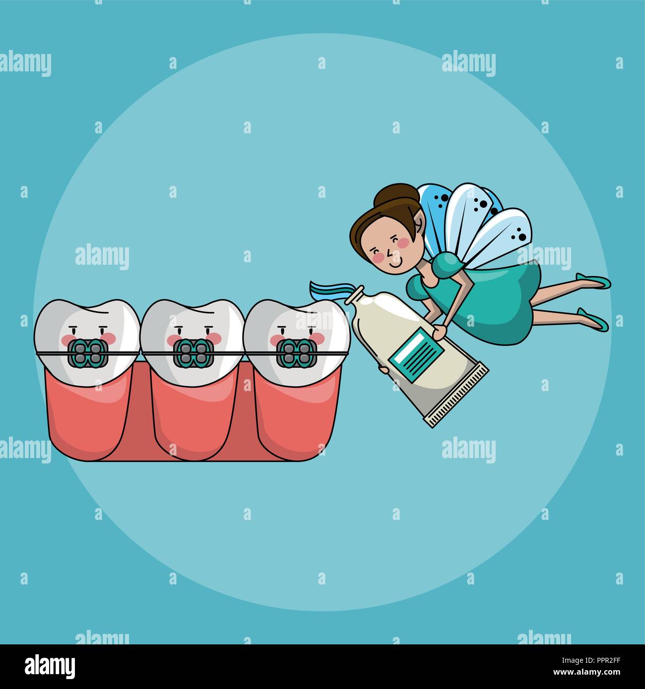 Tooth fairy and dental care Stock Vector Image & Art - Alamy