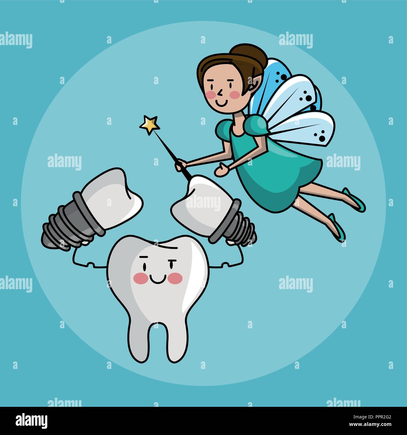 Tooth fairy and dental care Stock Vector Image & Art - Alamy