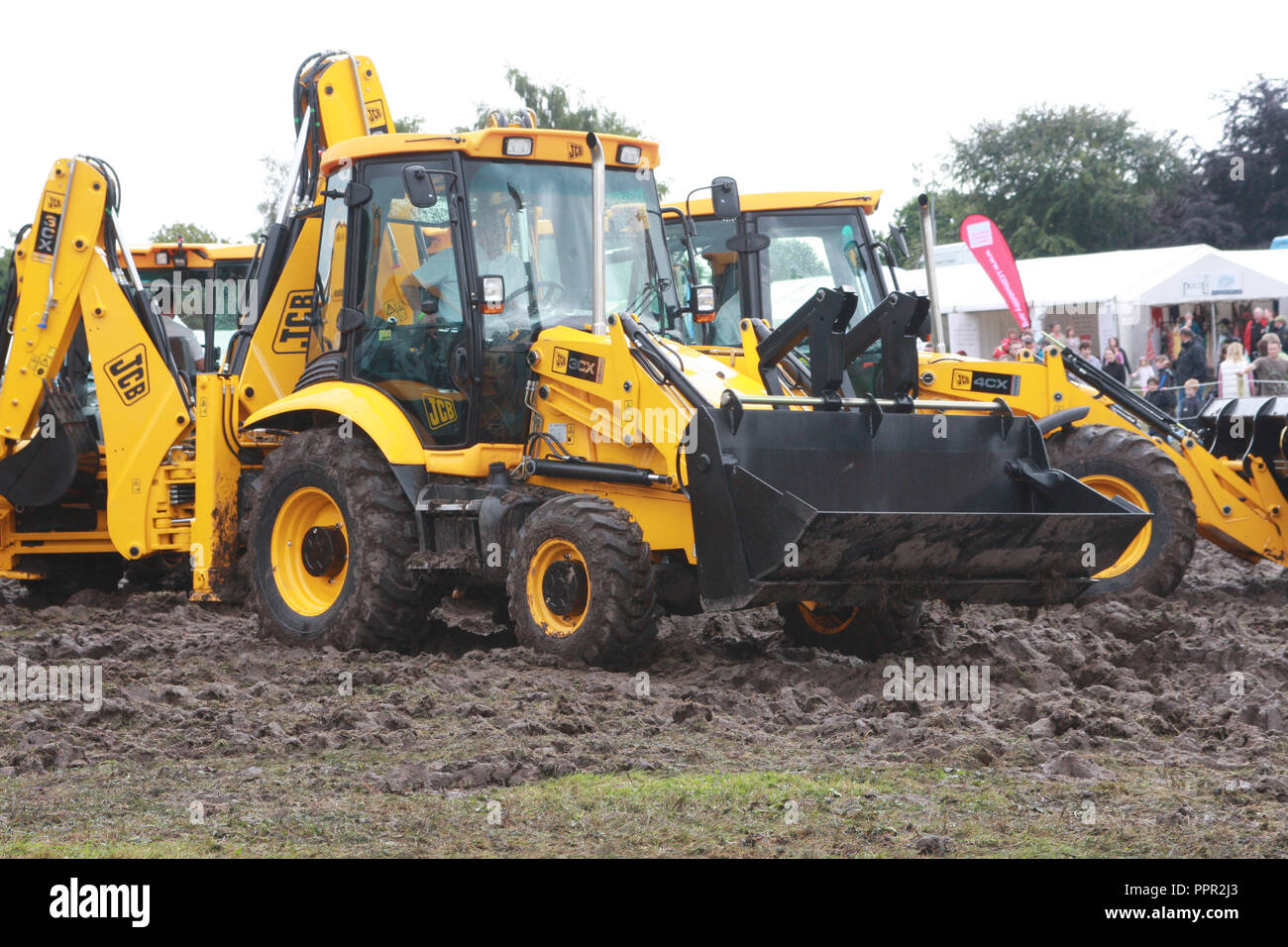 JCB Dancing Diggers Stock Photo - Alamy