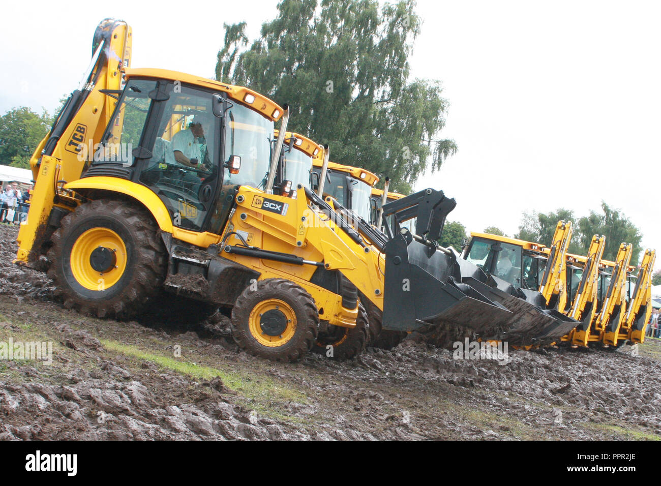 JCB Dancing Diggers Stock Photo - Alamy