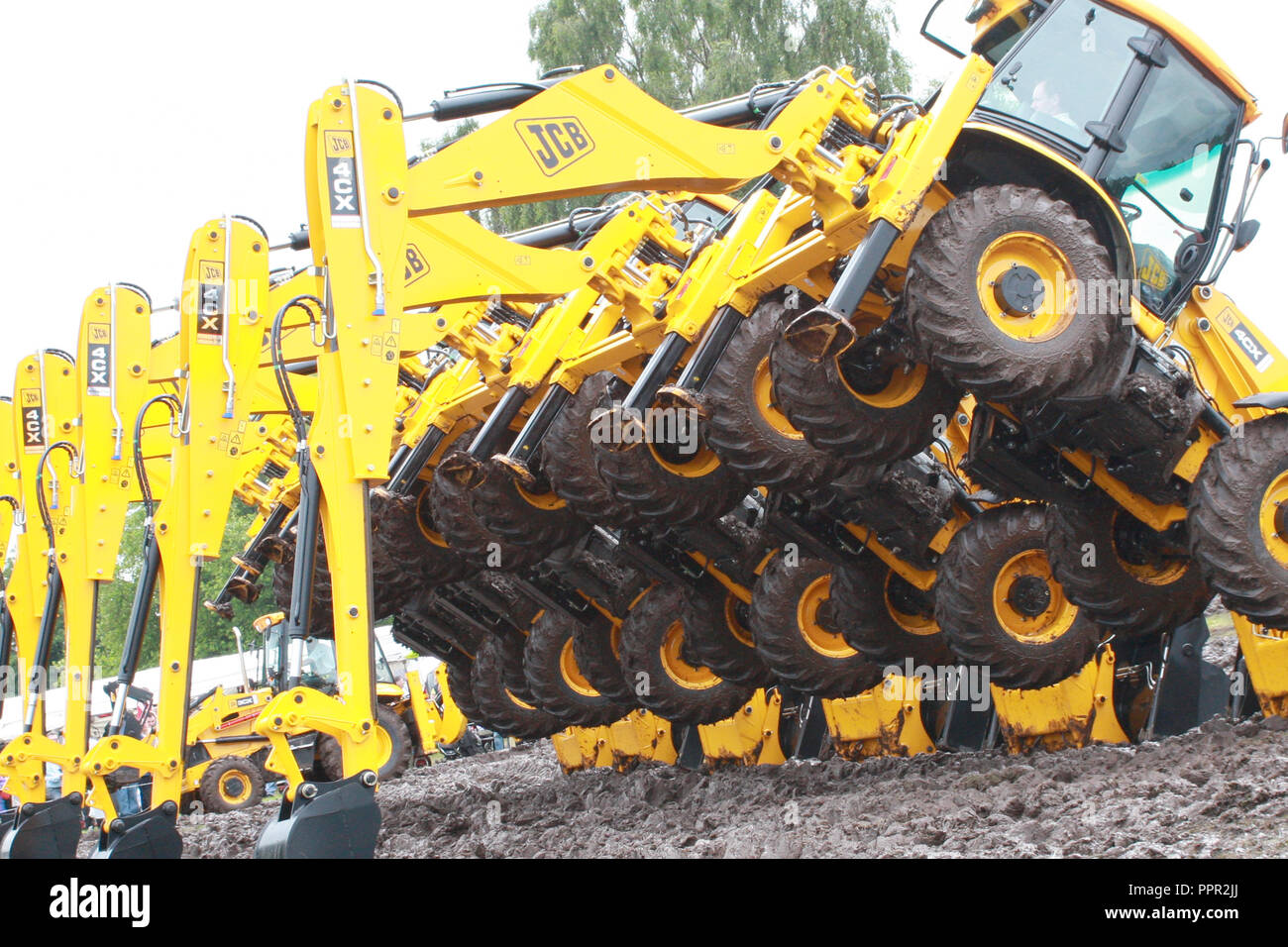 JCB Dancing Diggers Stock Photo - Alamy