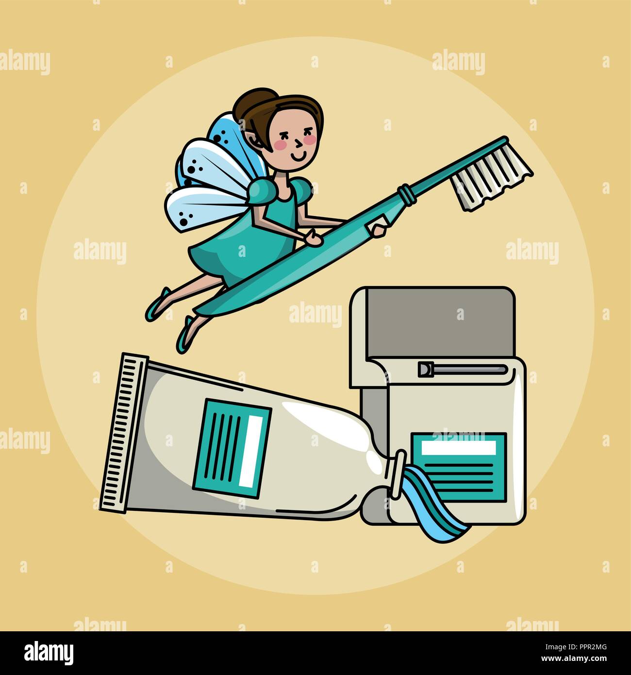 Tooth fairy and dental care Stock Vector Image & Art - Alamy