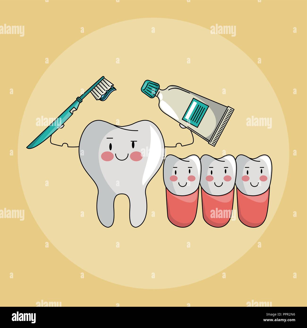 Dental care cartoons Stock Vector Image & Art - Alamy