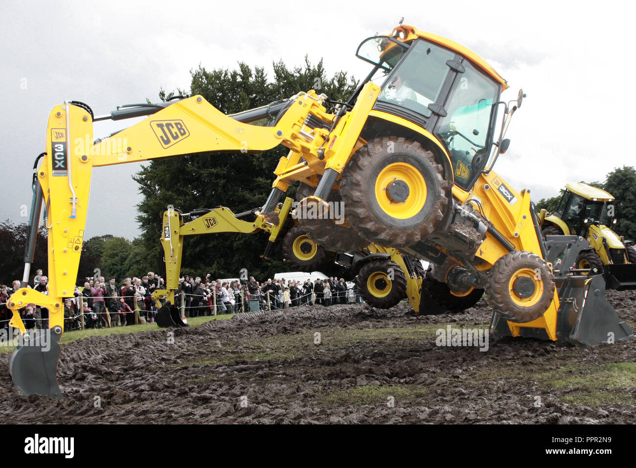 JCB Dancing Diggers Stock Photo - Alamy