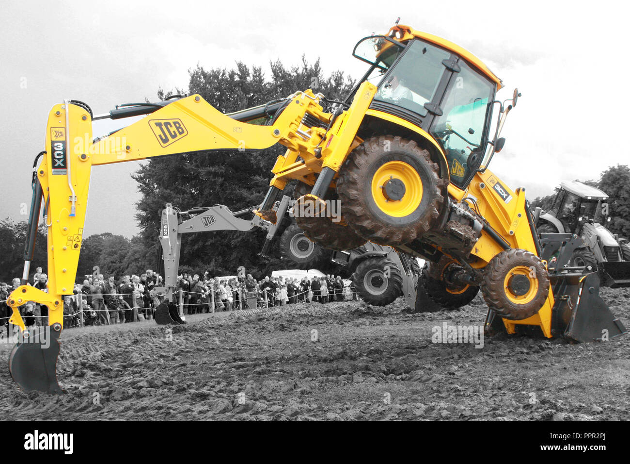 JCB Dancing Diggers Stock Photo - Alamy