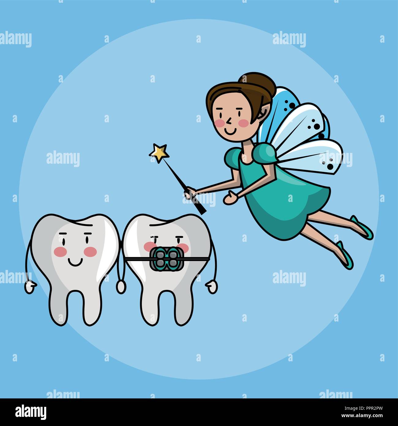 Tooth fairy and dental care Stock Vector Image & Art - Alamy